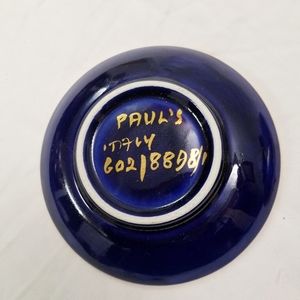 Paul's Italy | Art | Pauls Italy Ceramic D Trinket Saucers Cobalt Blue ...